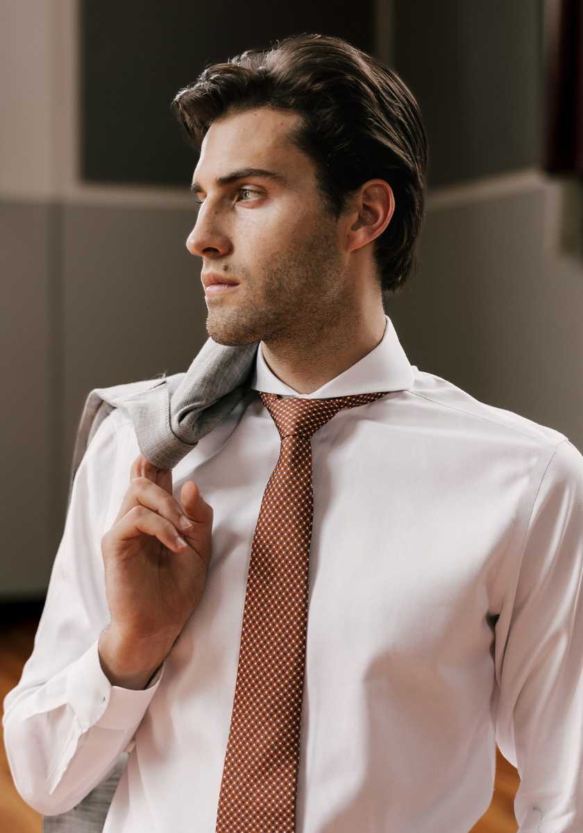 Extreme Cutaway White Premium Weave Shirt - DANDY & SON